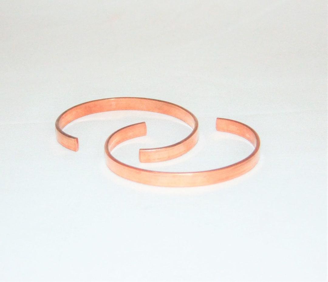 Raw Copper Bracelet Cuff Blanks for Jewelry Making 1/4 Inch Pkg of 2 - Etsy