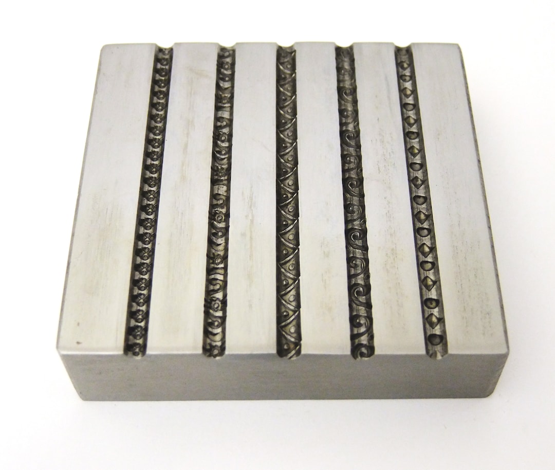 5 Design Wire Impression Die Plate #1 | Silversmith Supplies ...