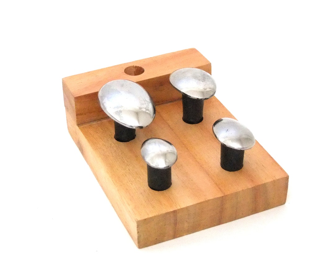 Economy Spoon Anvil Stakes Set of 4 in Wood Storage Base - Etsy