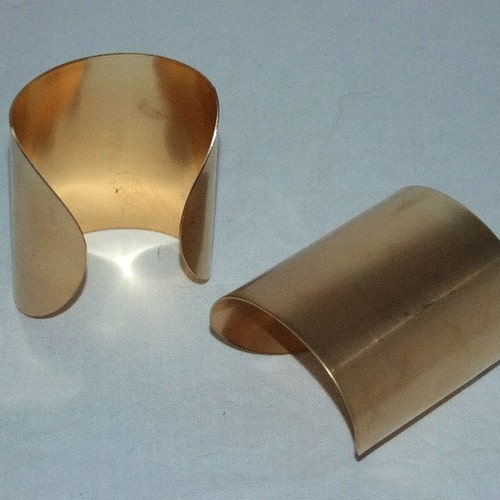 Brass Bracelet Cuff Blanks for Jewelry Making 1.5 Inch Pkg of - Etsy
