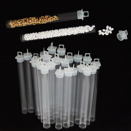 Pack of 25 Round Clear Plastic Storage Tubes 3 - Etsy