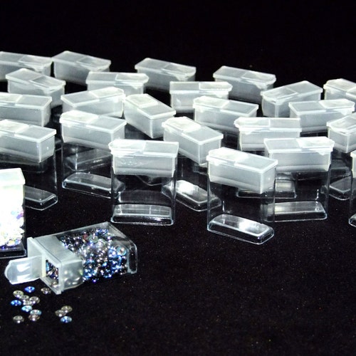 Rectangle Clear Plastic Storage Tubes With Flip Tops 3 - Etsy