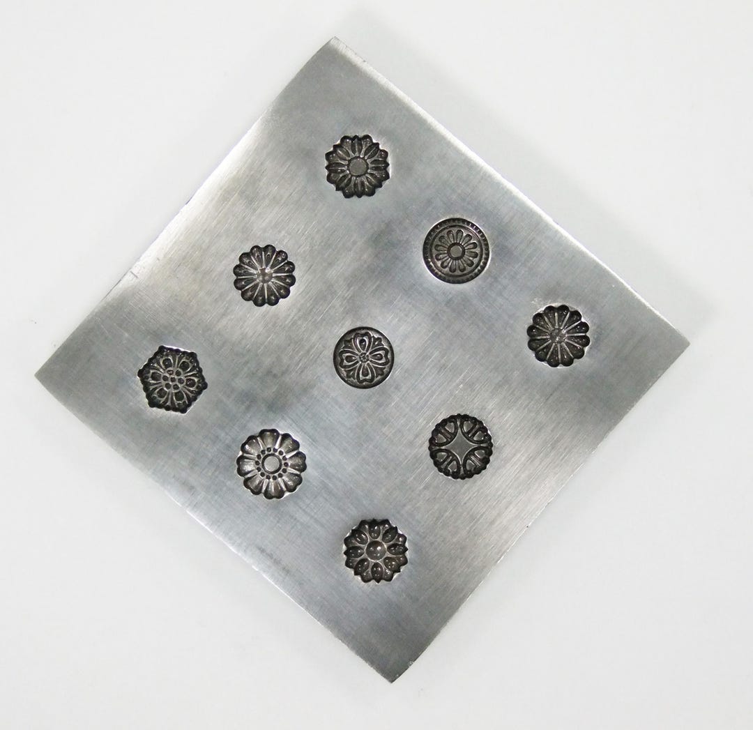 Shot Plate 9 Designs Assorted Shapes 3.0 Impression Dies | Silversmith ...