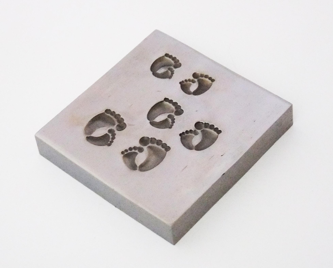 Shot Plate 6 Designs Feet Shapes Impression Dies | Silversmith Supplies ...