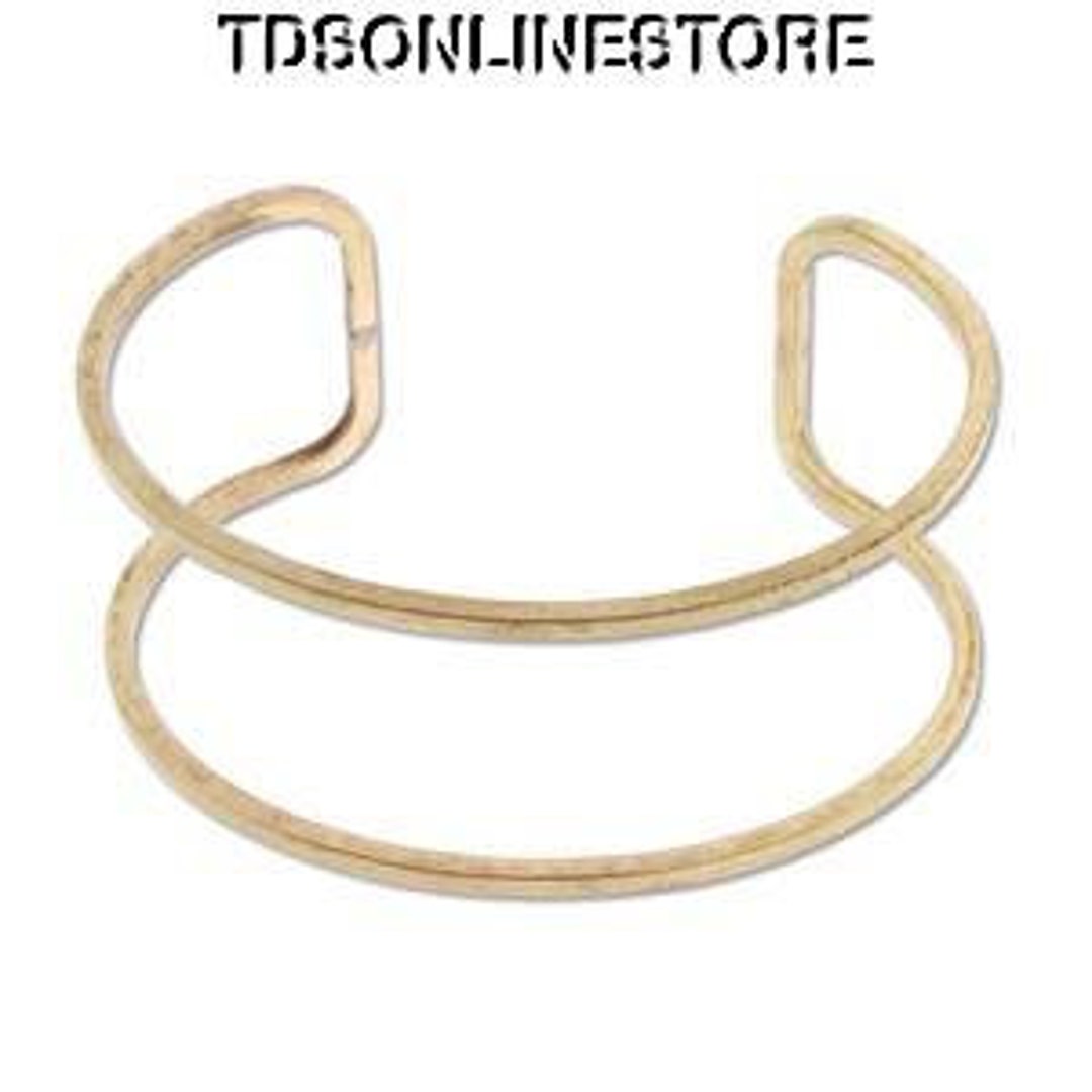1 Inch Open Design Brass Bracelet Cuff for Jewelry Making Etc 2 Qty - Etsy