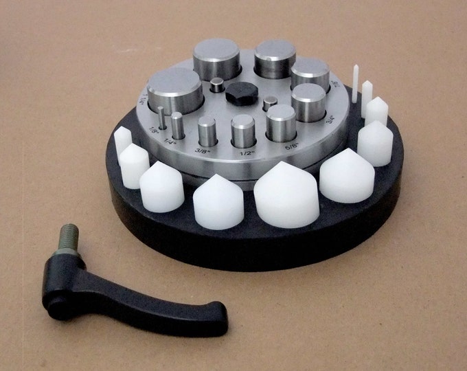Very Large Disc Cutter 1/8 to 1 1/4 With 10 Punches and 10 Centering ...