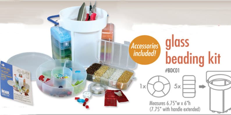 Bead Caddy Portable Beading Kit Includes Beads and Tools | Etsy