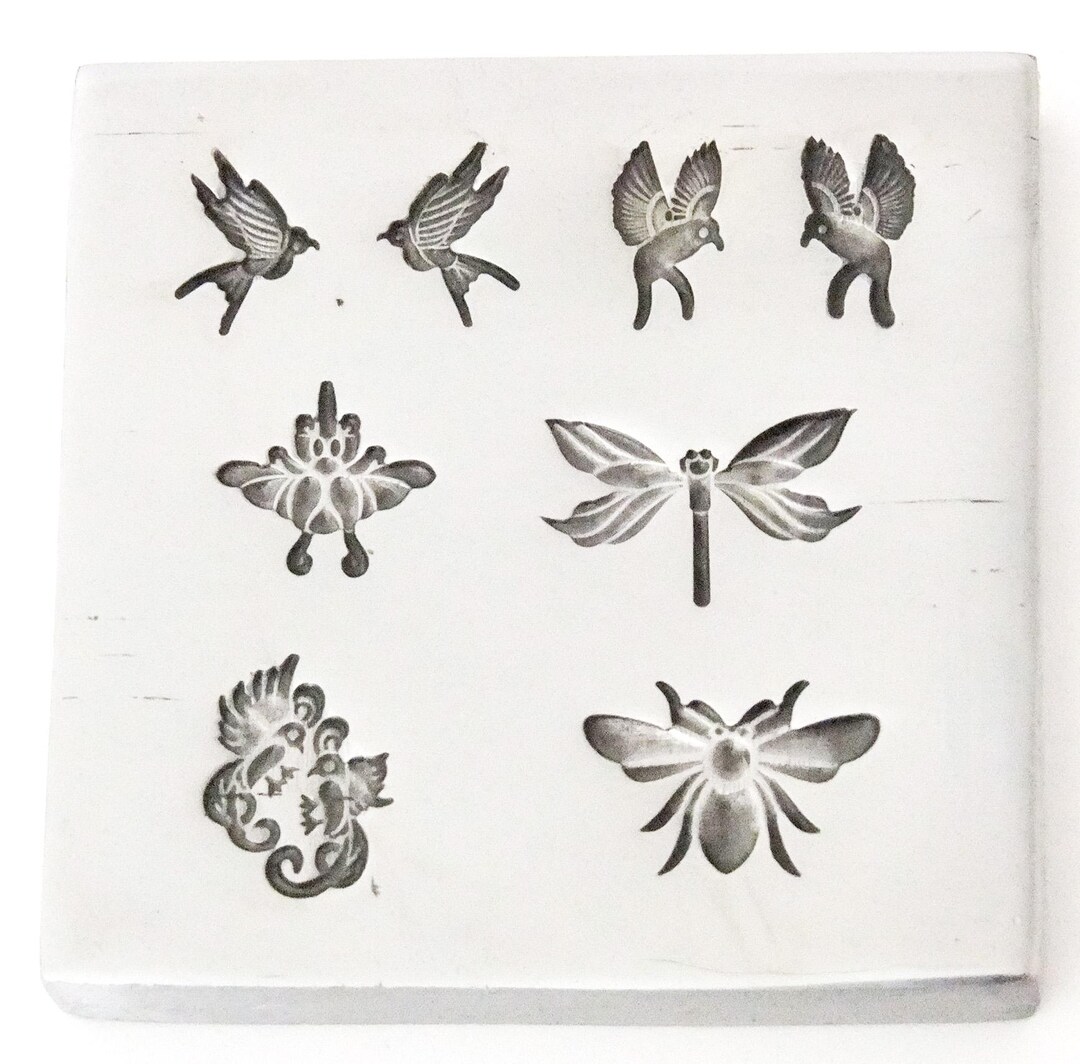 Shot Plate 8 Designs Assorted Shapes Impression Dies | Silversmith ...