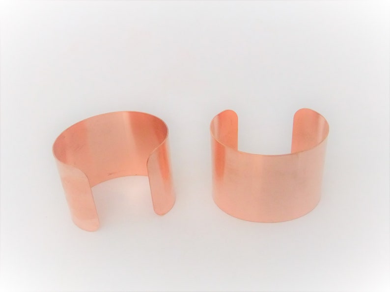 Raw Copper Bracelet Cuff Blanks for Jewelry Making 2 Inch Pkg of 2 - Etsy