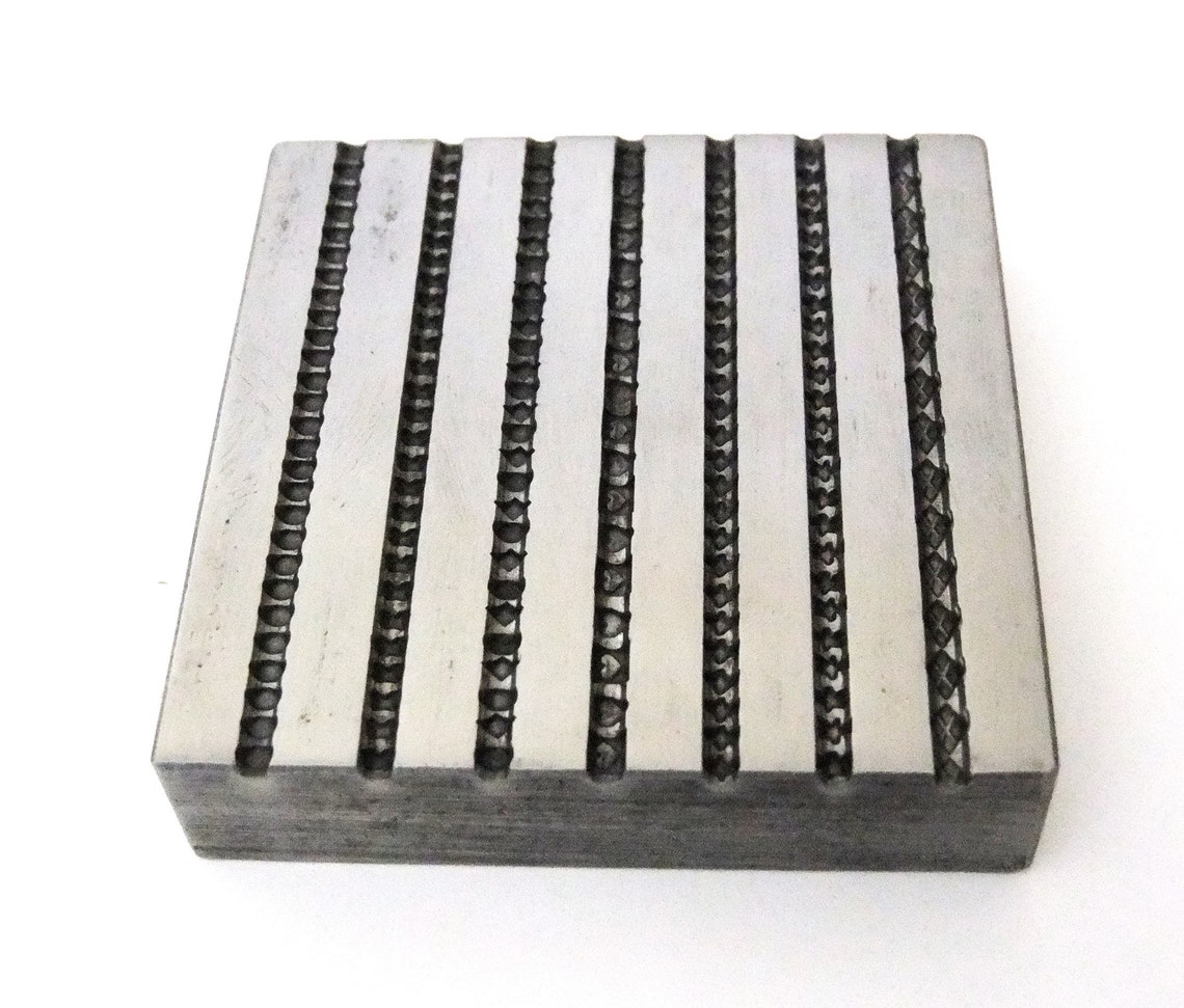 7 Design Wire Impression Die Plate #2 | Silversmith Supplies ...