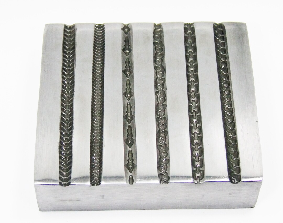 6 Design Wire Impression Die Plate #6 | Silversmith Supplies ...