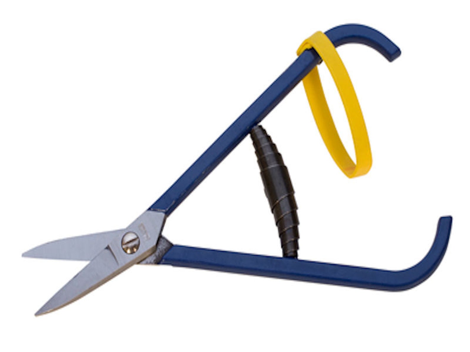Blue Handle Metal Shears 7 Inch Straight Blade W/ Spring Made in France ...