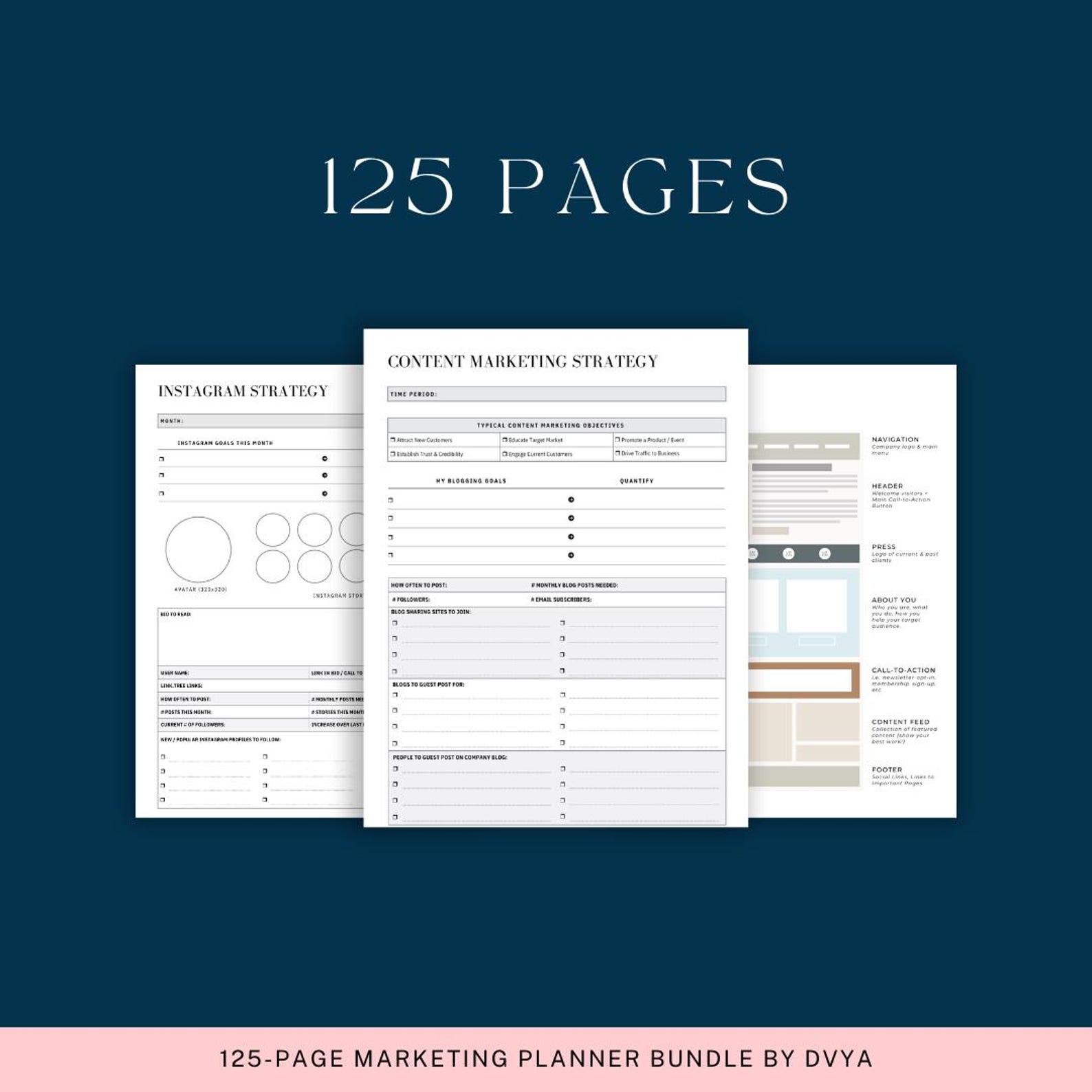 Ultimate Marketing Planner Bundle | All-in-one Marketing Workbook ...