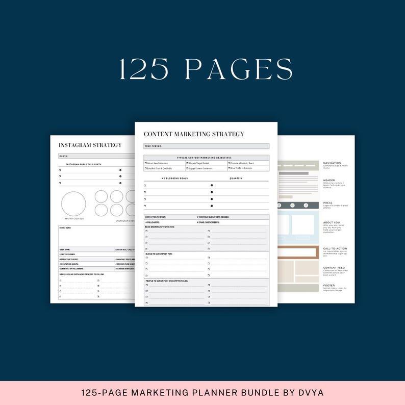Ultimate Marketing Planner Bundle | All-in-one Marketing Workbook ...