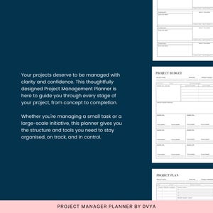 Project Manager Workbook | Plan Your Project | Project Management Tools ...