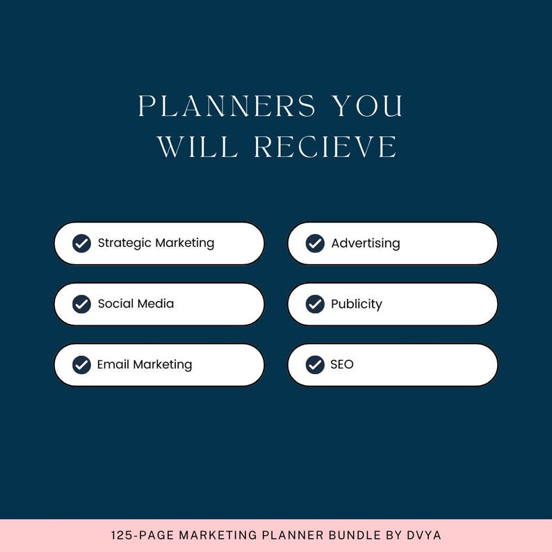 Ultimate Marketing Planner Bundle | All-in-one Marketing Workbook ...