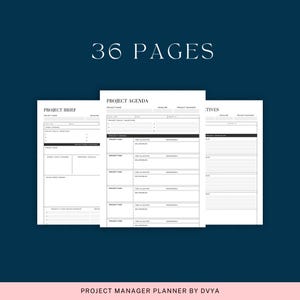 Project Manager Workbook | Plan Your Project | Project Management Tools ...