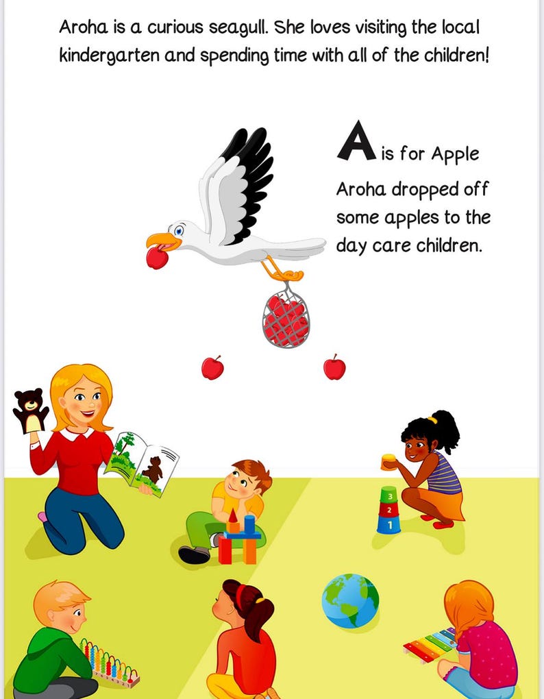 Aroha's ABC Book: Toddler Alphabet Learning E-book (instant Download) - Etsy