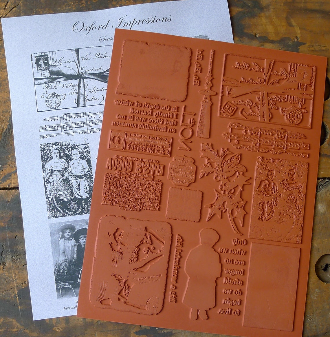 Season of Giving Rubber Stamp Collection | Etsy