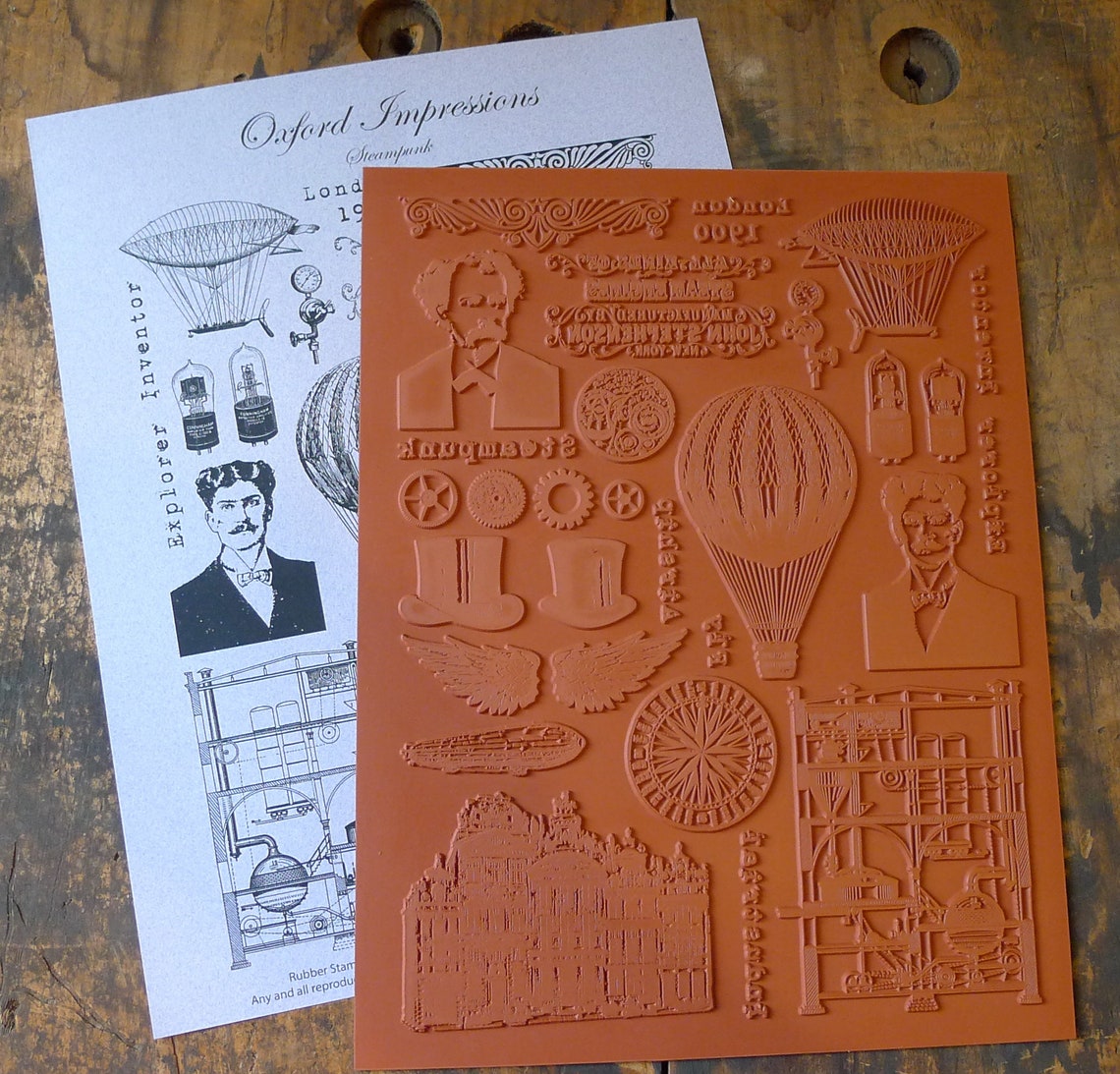 Steampunk Elements rubber stamps | Etsy