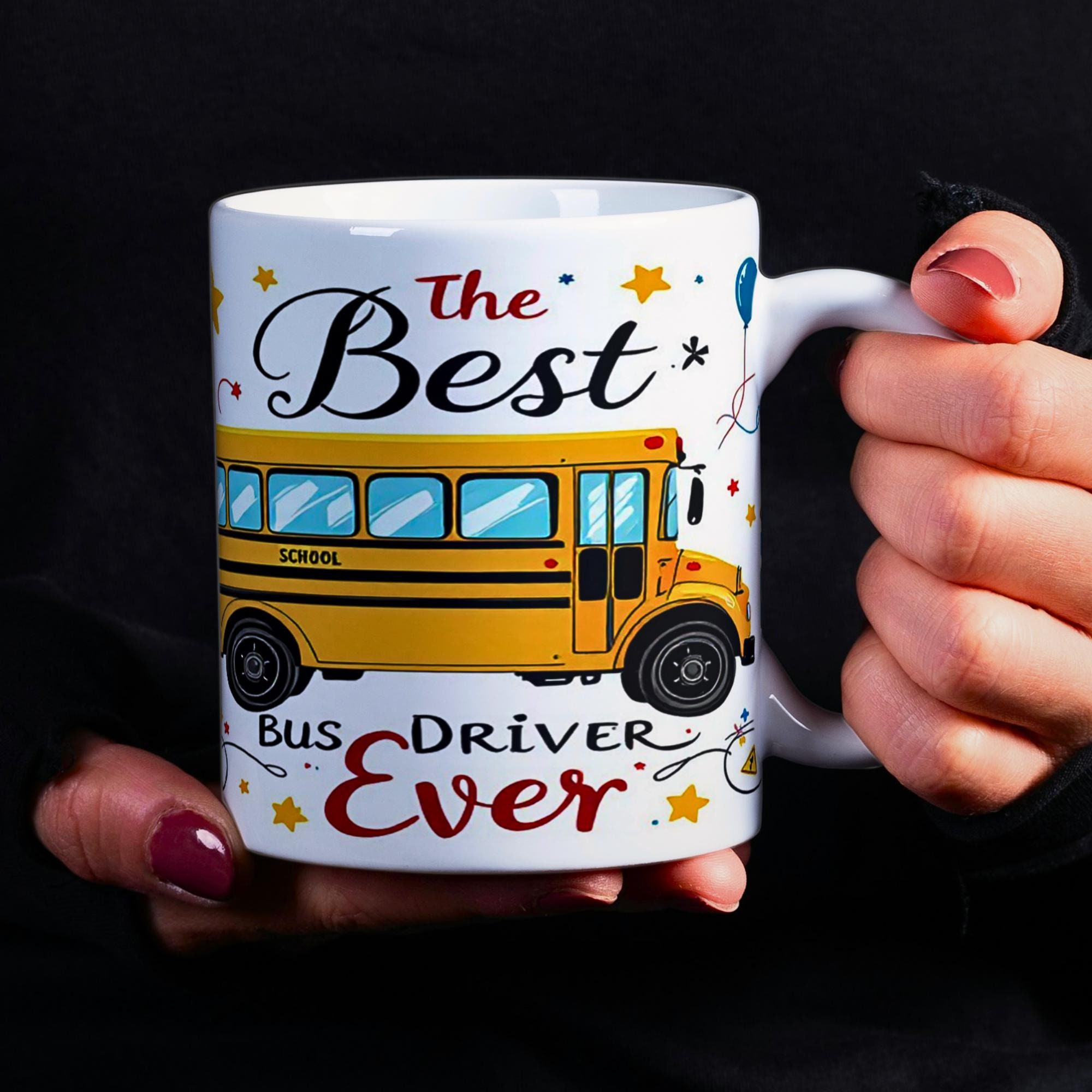 School Bus Driver Mug Wrap Sublimation Template, 15oz Designs, Circuit ...