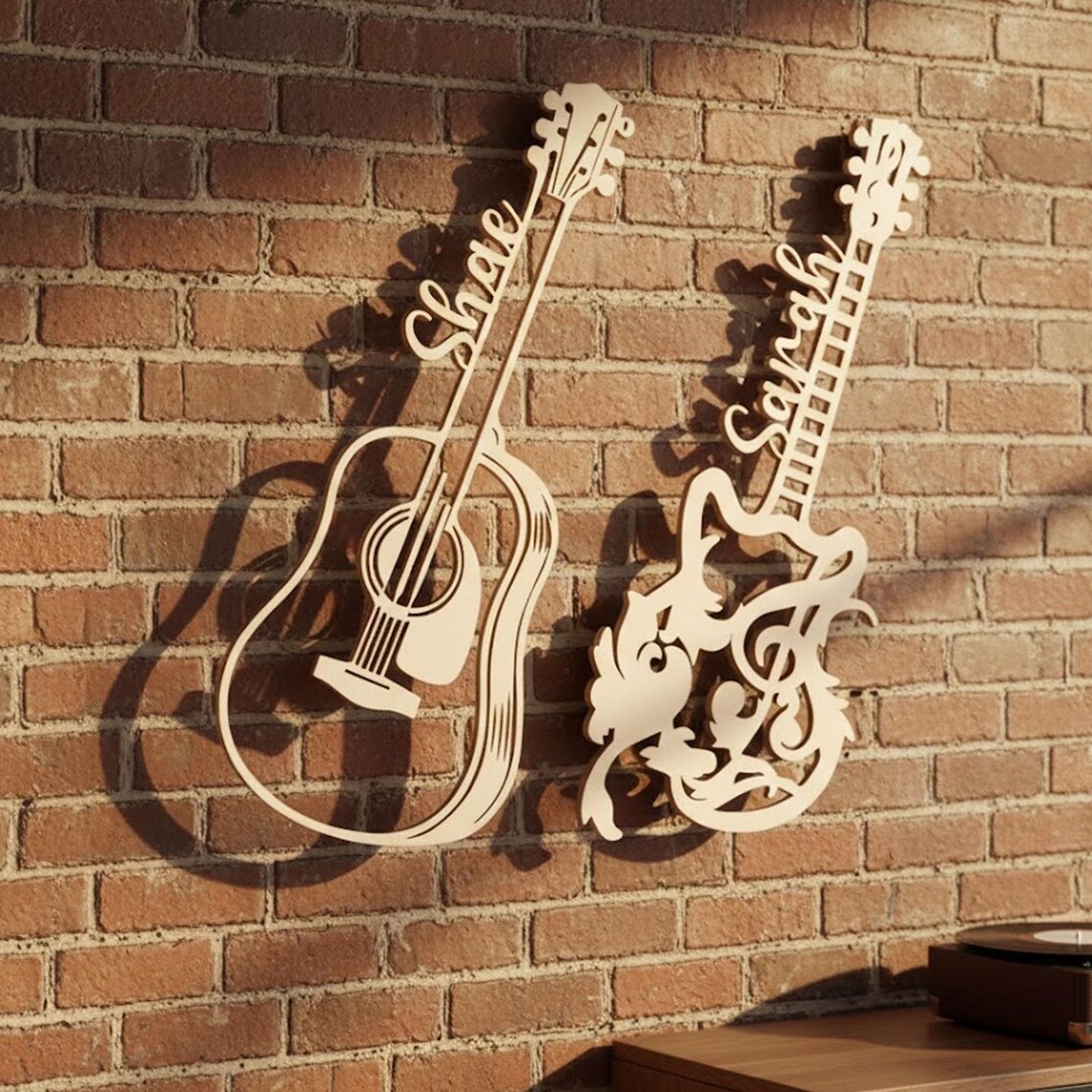 Custom Electric Guitar Name Sign SVG – Personalized Music Room Decor ...