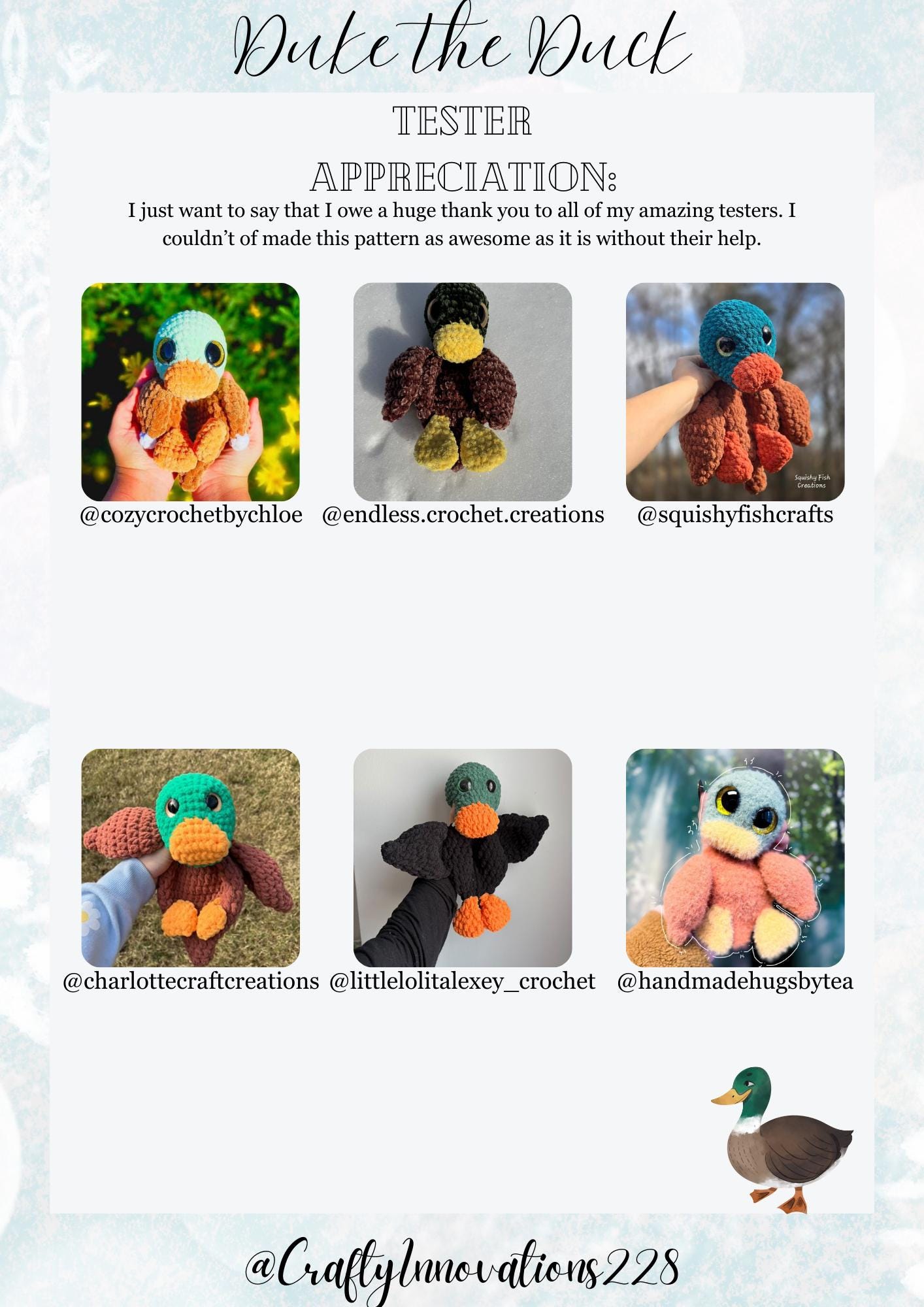 Crochet Pattern | Daisy and Duke the Duck | Amigurumi Pattern | Ducks ...