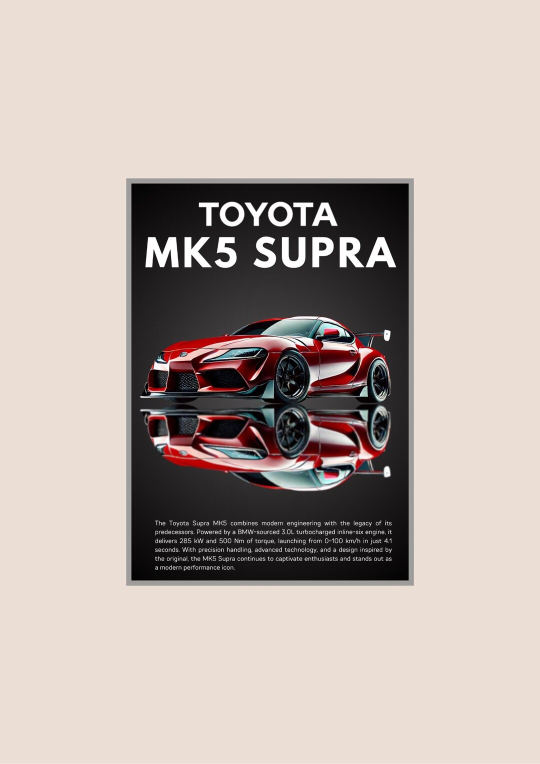 Mk5 Supra Poster - Etsy