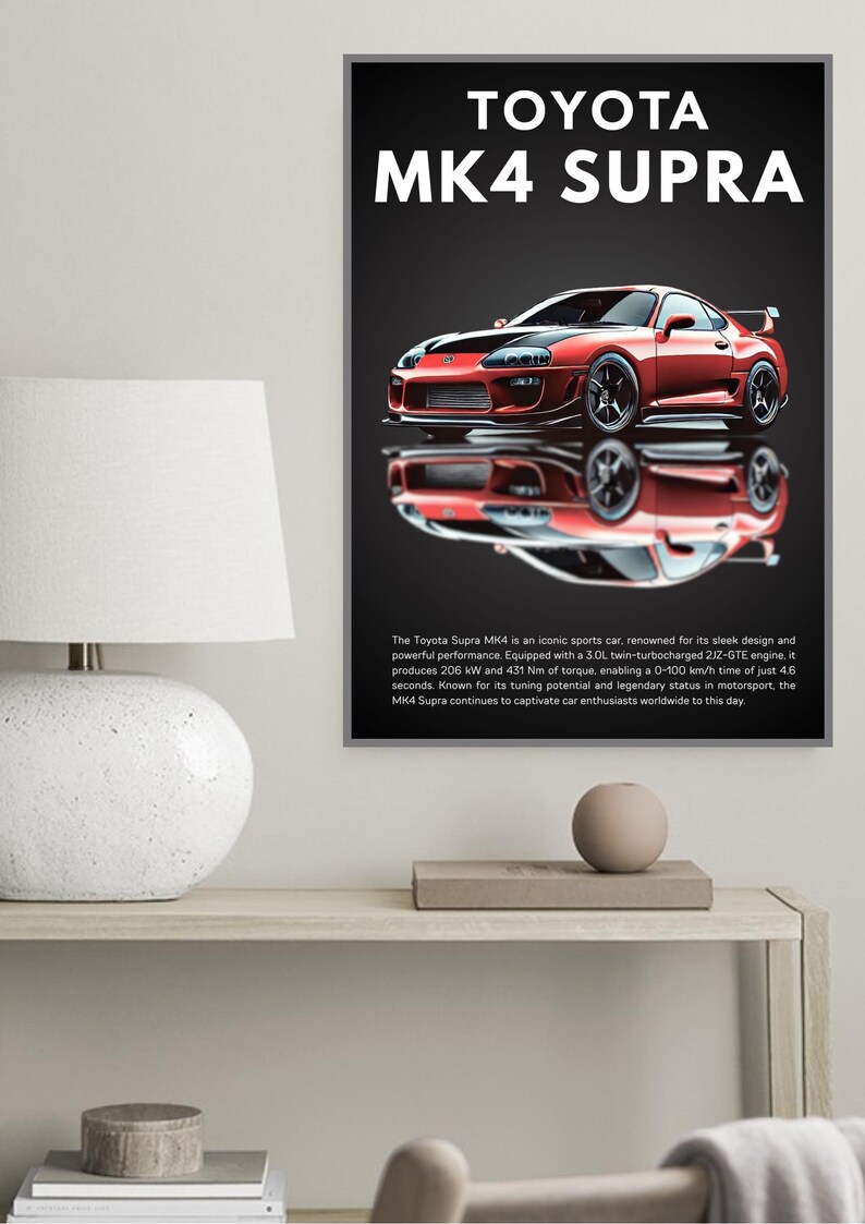 Mk4 Supra Poster - Etsy