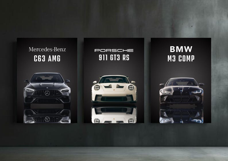 Mercedes AMG C63 Poster (minimalistic) - Etsy