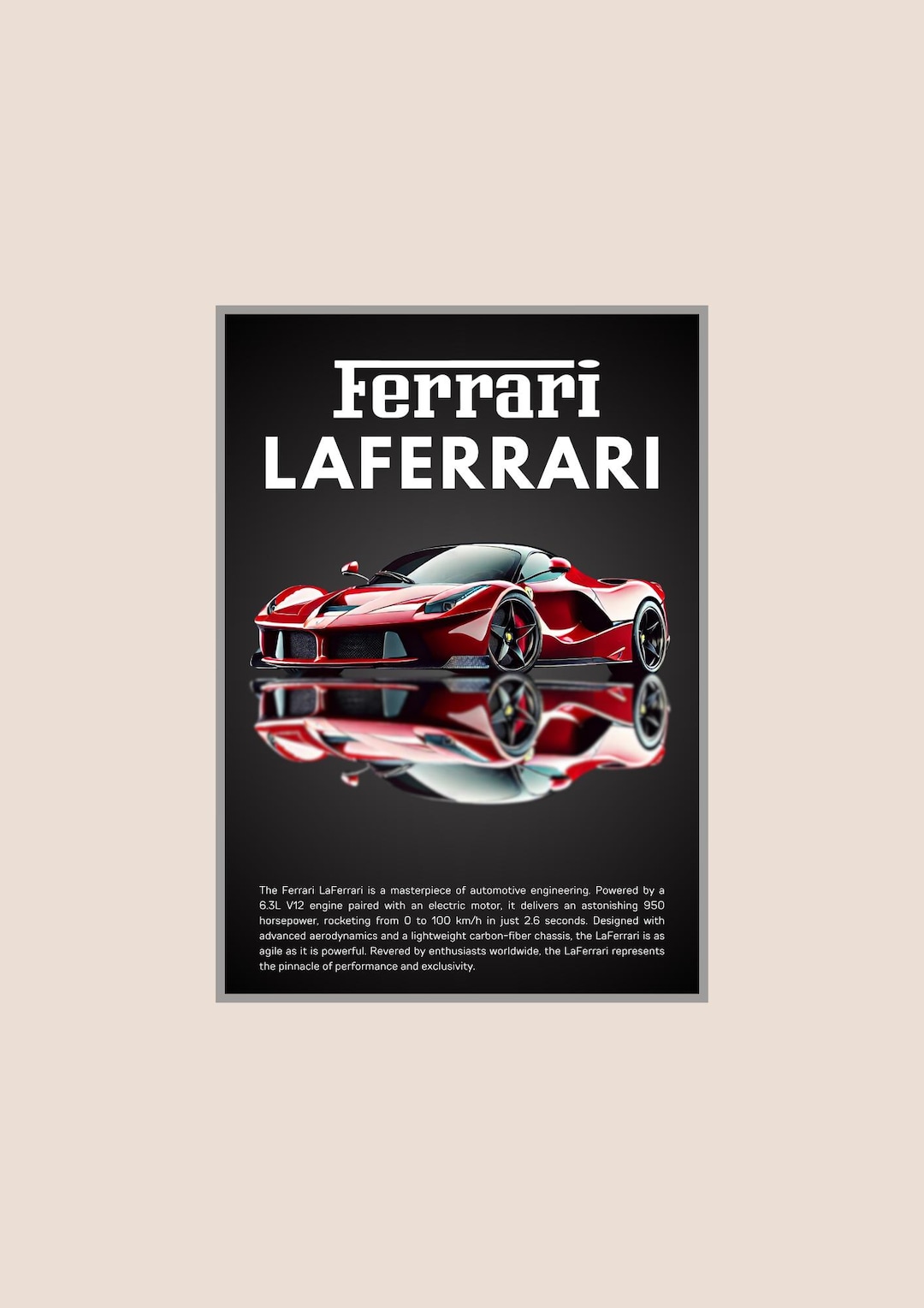 Ferrari Laferrari Poster - Etsy
