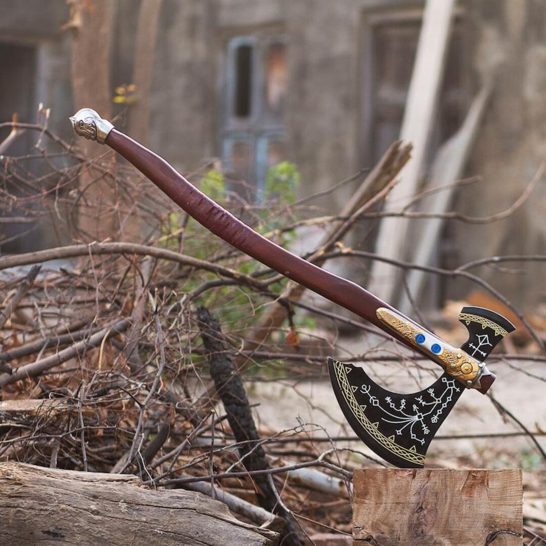 God of War- Kratos Leviathan Axe, Scandinavian Axe, Axe, Viking Axe ...