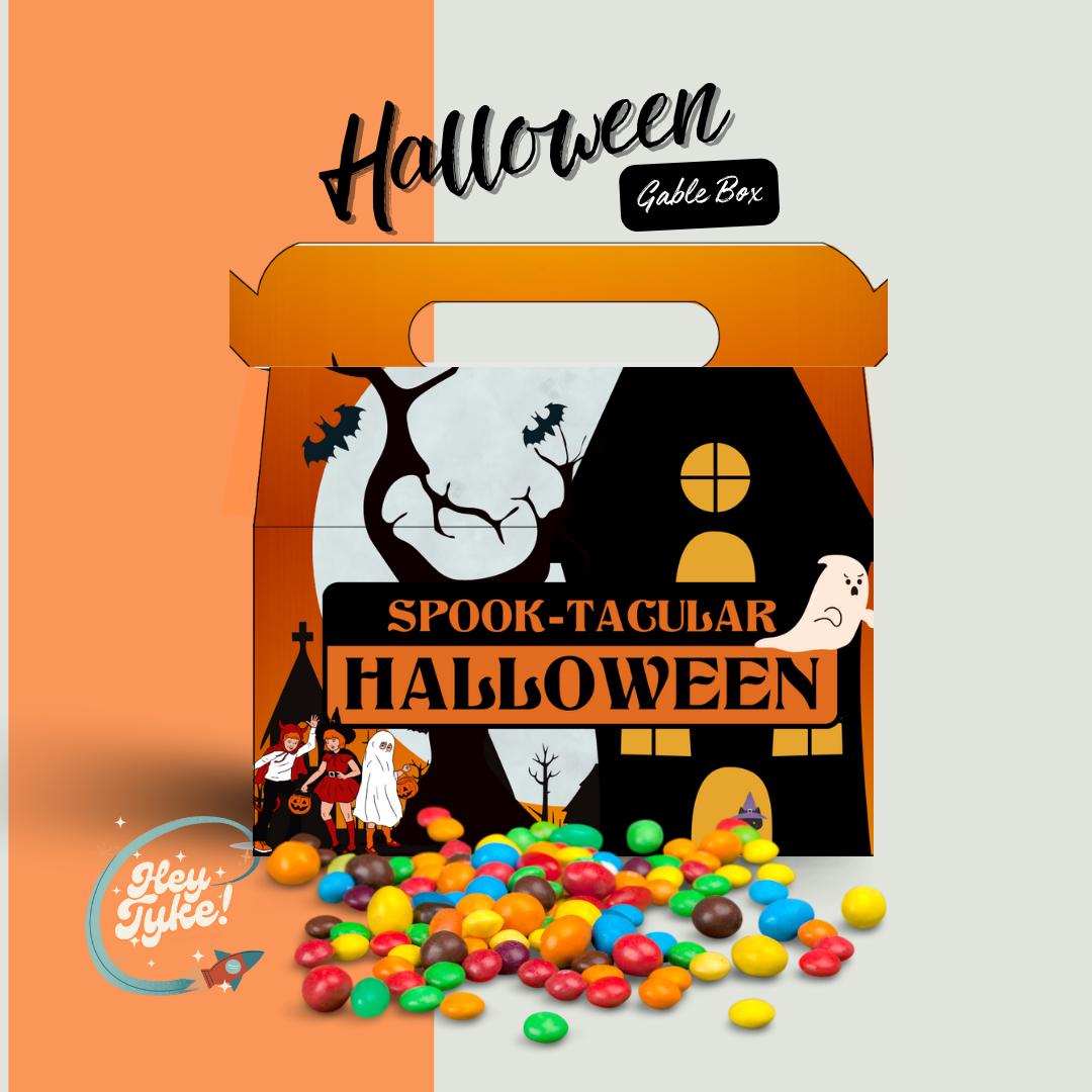 Halloween Treat Box Templates: Editable DIY Party Favor Boxes (canva ...
