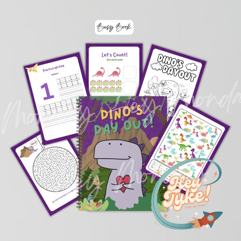 Kids' Busy Book Bundle: 7 Editable Canva Learning Activity Templates ...