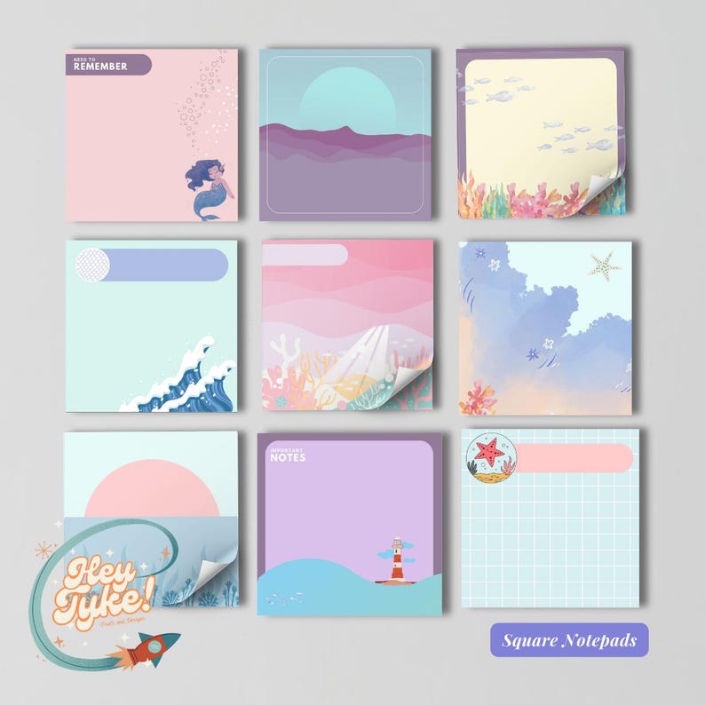 Canva Notepad Template Bundle | Editable Custom Stationery | Under the ...