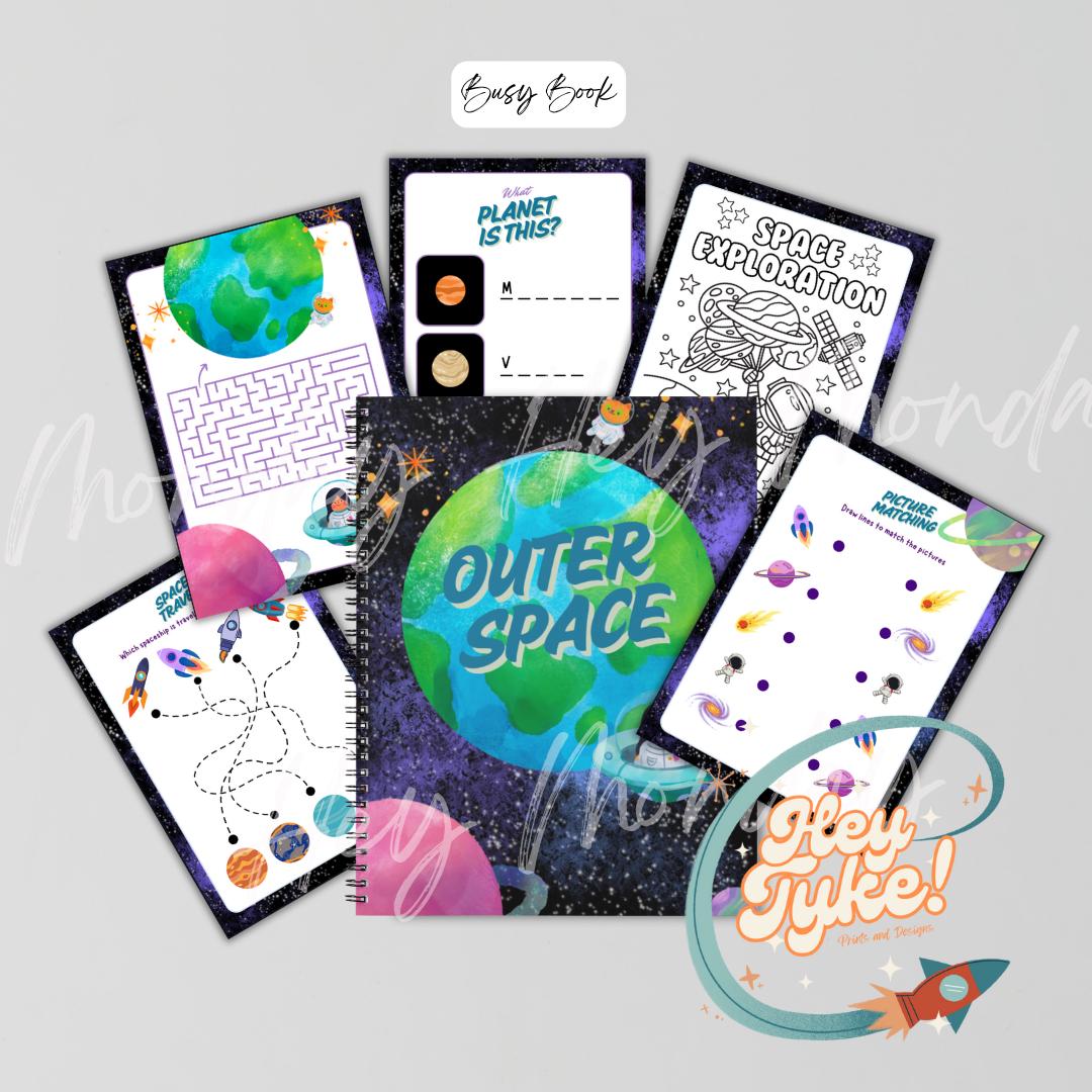 Kids' Busy Book Bundle: 7 Editable Canva Learning Activity Templates ...