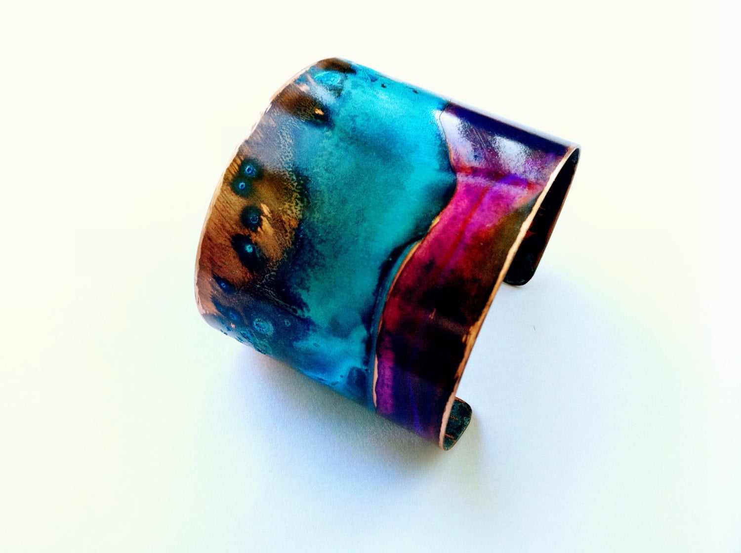 The Original Patina Cuff Purple & Mixed Verdigris 2 - Etsy