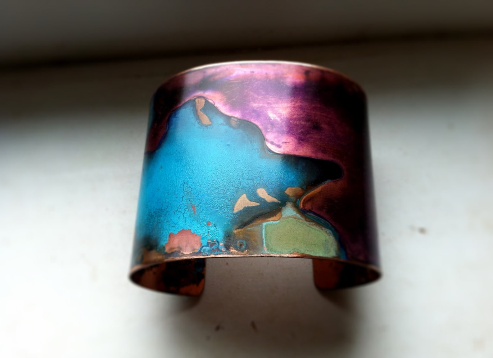 The Original Patina Cuff Purple & Mixed Verdigris 2 - Etsy