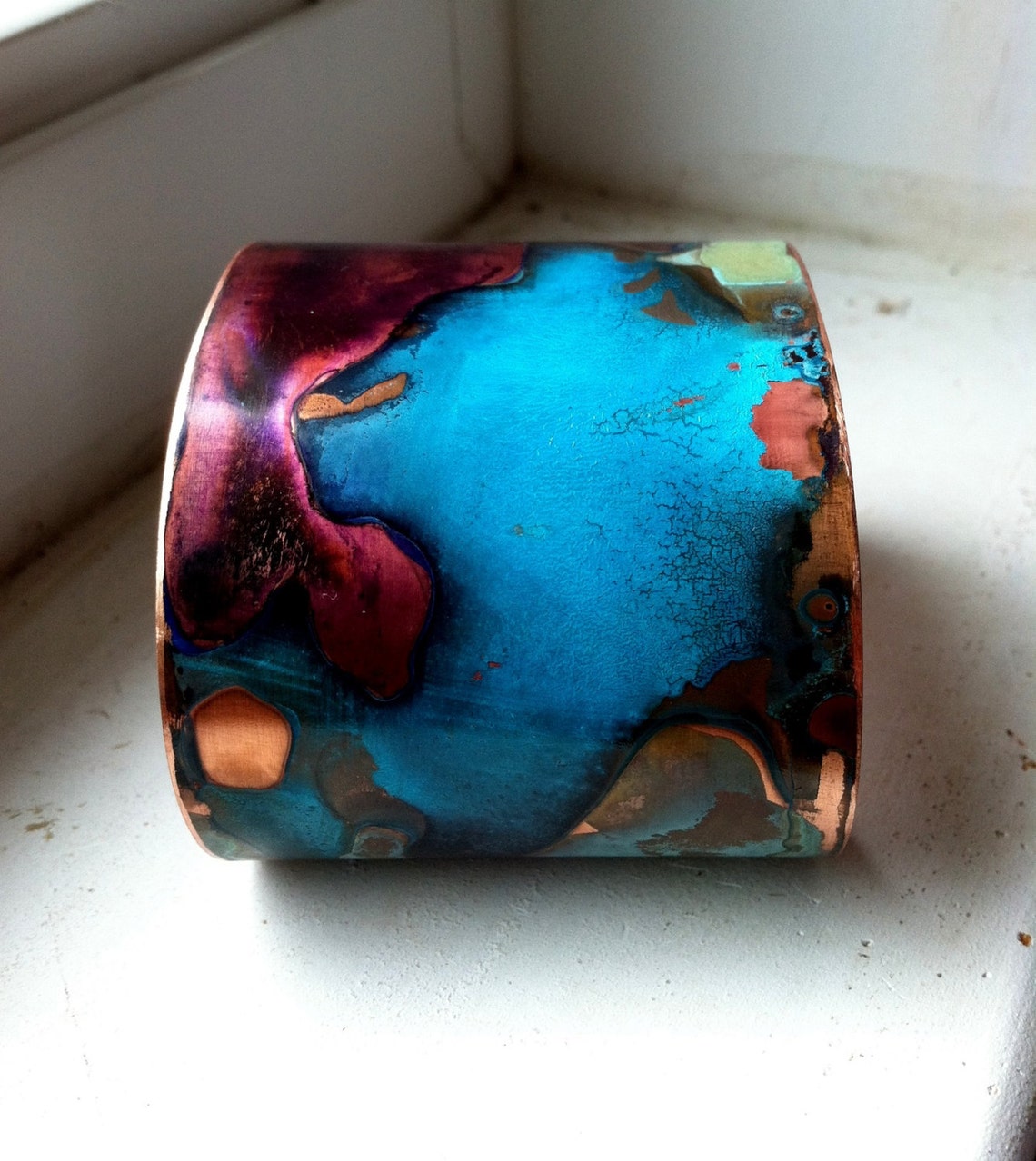 The Original Patina Cuff Purple & Mixed Verdigris 2 - Etsy