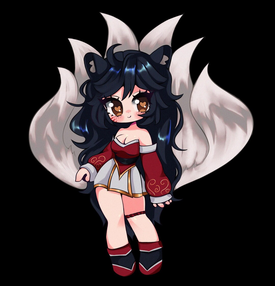 Ahri Chibi Sticker - Etsy