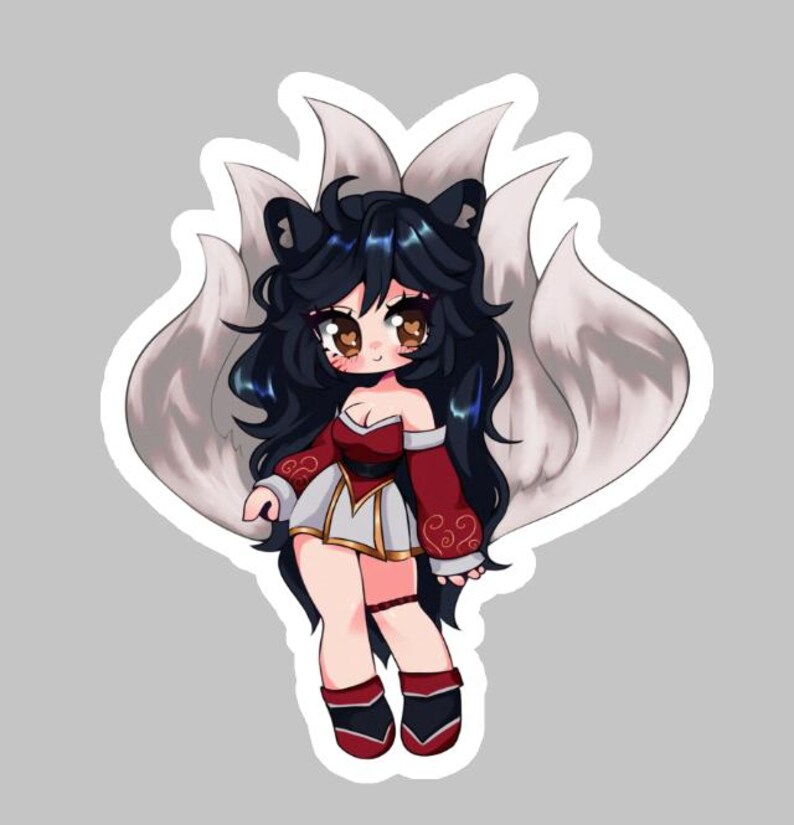 Ahri Chibi Sticker - Etsy