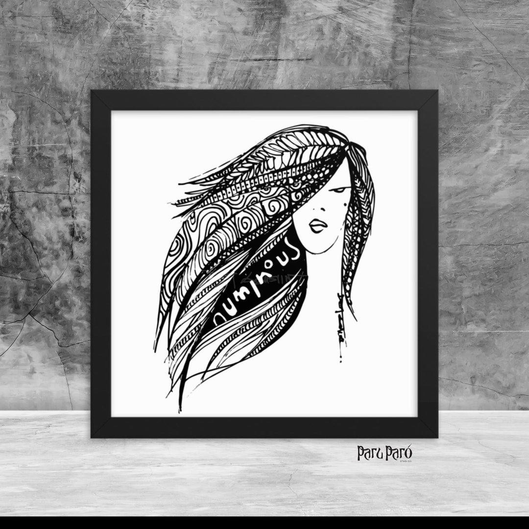 Fashion Illustration Art - Sharpie Marker Drawing - 'numinous' - Home ...