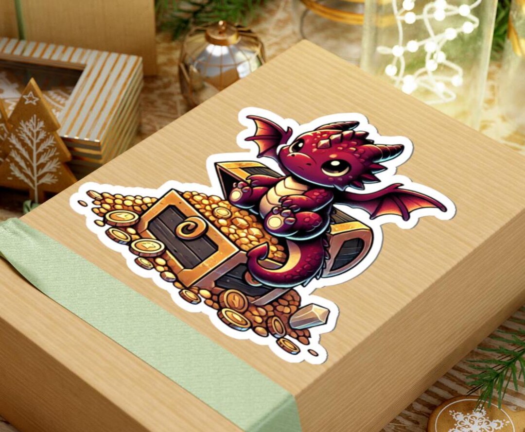 Dragon Stickers, Dungeon and Dragons Player Gift, Cute Dragon Lover ...