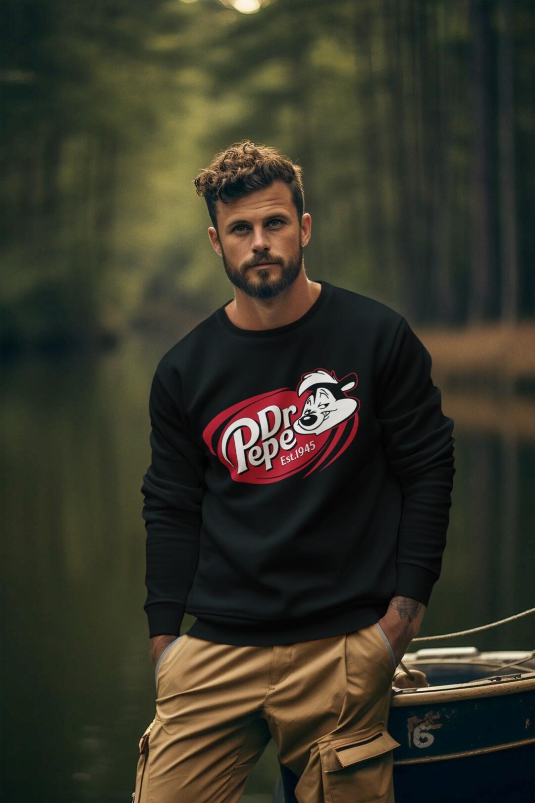 Vintage Sweatshirt Dr. Pepe the Original Doctor of Love Pepe Le Pew ...