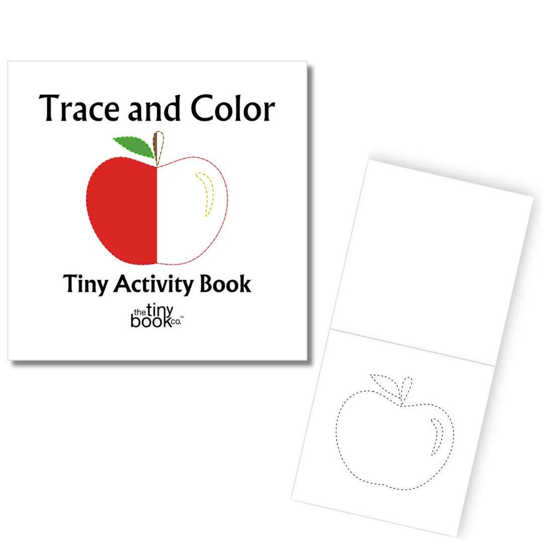 Trace and Color Tiny Activity Book - Etsy