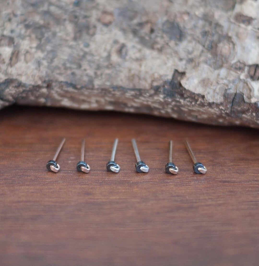 Tiny Hematite Studs, Grey Stone Earrings, Silver Stone Earrings, Gold Fill Stone Studs, Unisex ...