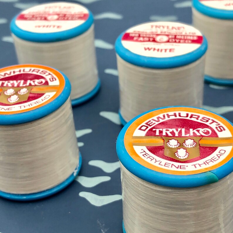 Unused 1970s Trylko WHITE Plastic Cotton Reels/spools/ - Etsy