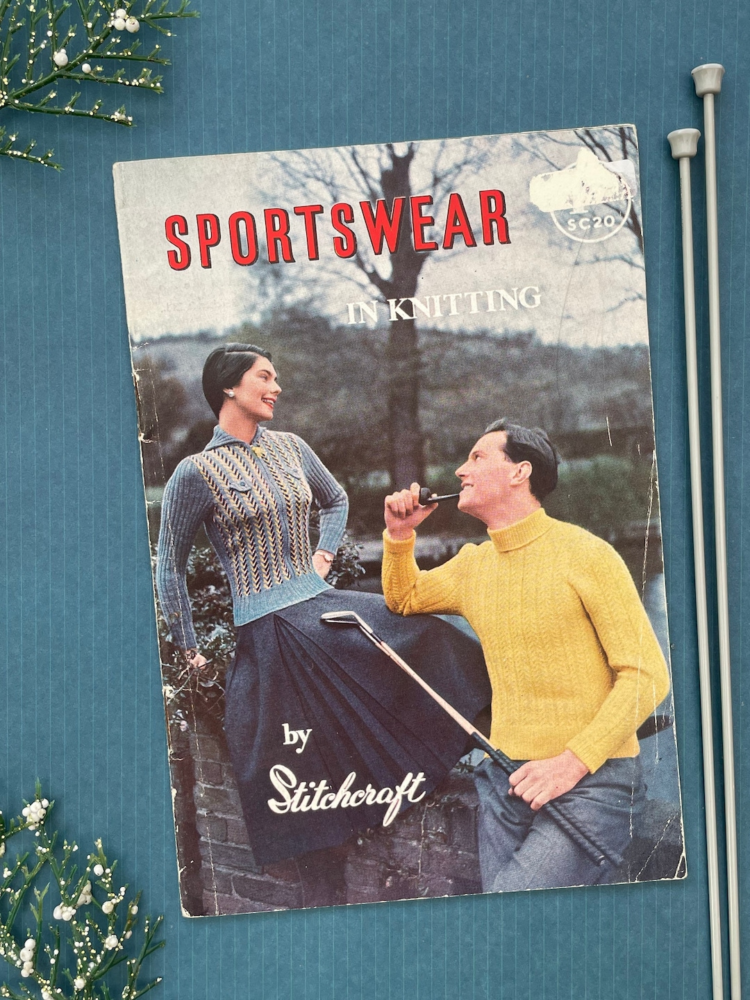 Vintage 1940s Stitchcraft Knitting Booklet: Sportswear Patterns Incl ...