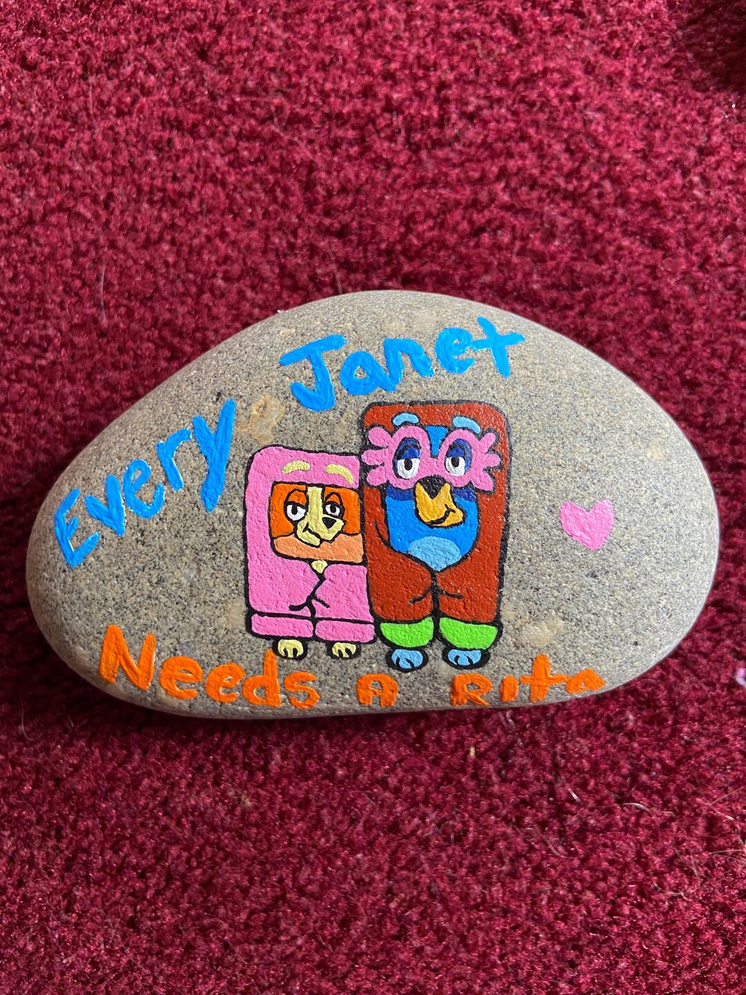 Bluey Painted Rocks - Etsy