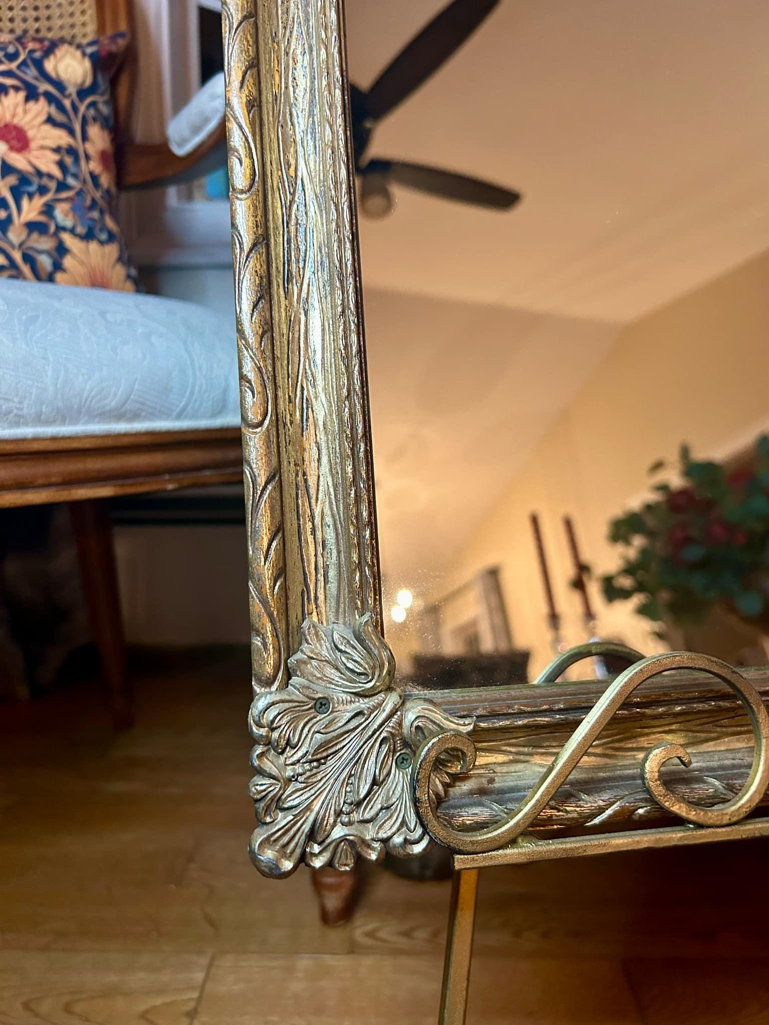 Vintage Gold Framed Mirror - Etsy